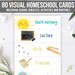 Visual Homeschool Schedule Cards Homeschooling Subjects Daily - Etsy