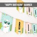 Llama Happy Birthday Banner Birthday Banner Fiesta Party Decor Girl ...