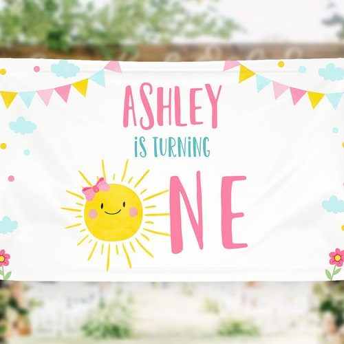Editable Sunshine Welcome Sign Little Sunshine Birthday Party - Etsy
