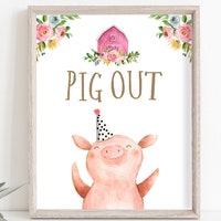 PRINTABLE Adopt a Farm Animal Sign Size 8x10, Farm Party Sign, Farm ...