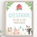 Guestbook Sign Farm Sign Please Sign Wishes Table Decor Blue Farm ...