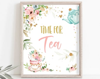 Time for Tea Sign | Etsy