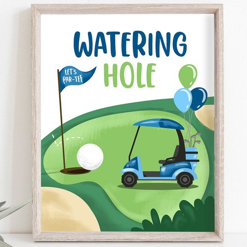 Pro Shop Favors Sign Printable Hole in One Golf 1st First - Etsy