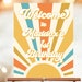 Editable Sunshine Birthday Welcome Sign Sun Welcome Poster Boy Retro ...