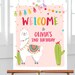 Editable Llama Welcome Sign Birthday Party Whole Llama Alpaca - Etsy