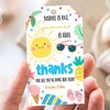 Editable Summer Ice Cream Teacher Appreciation Tag Kids End of School ...