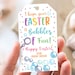 Editable Easter Bubbles Tag Easter Tags Kids Easter Gift Tag Classroom ...