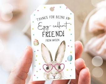 Editable Easter Gift Tags Happy Easter Teacher Appreciation Classroom ...