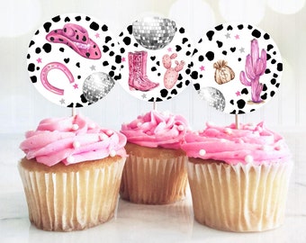 Editable My First Rodeo Birthday Cupcake Toppers Cowgirl - Etsy