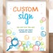 Editable Custom Sign Bubbles Birthday Sign Boy Bubble Birthday Bubble ...