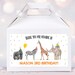 Editable Party Animals Gable Box Safari Animals Birthday Gift Box ...