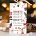 Editable Christmas Gift Tags Holiday Favor Tags Merry Christmas Holiday ...