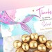 Editable Mermaid Treat Bag Toppers Mermaid Birthday Party Thank You ...