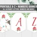 Farm Animals Birthday Banner A-Z Alphabet Numbers Banner Happy | Etsy