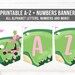 Golf Alphabet Banner Letters A to Z Numbers Hole in One Banner Birthday ...