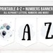 Space Alphabet Banner Letters A to Z Numbers Space Birthday - Etsy