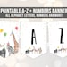 Safari Animals Birthday Banner A-Z Alphabet Numbers Banner - Etsy