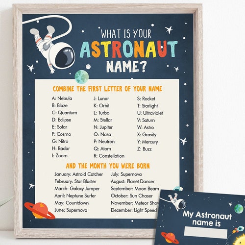 Space Party Astronaut Training Pass Template Printable - Etsy
