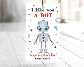 Robot Valentine Card | Etsy
