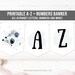 Space Alphabet Banner Letters A to Z Numbers Space Birthday Banner Boy ...