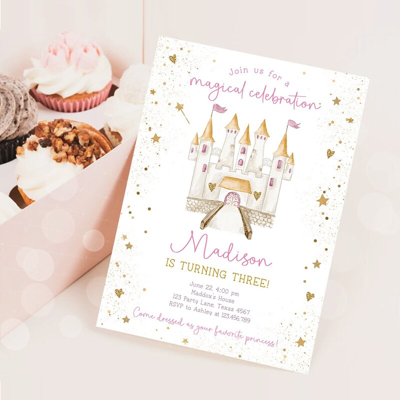 Castle Invitation - Etsy