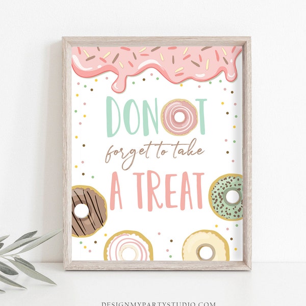 Donut Forget Sign - Etsy