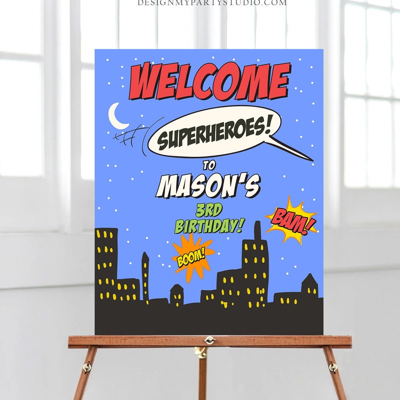 Superhero Welcome - Etsy