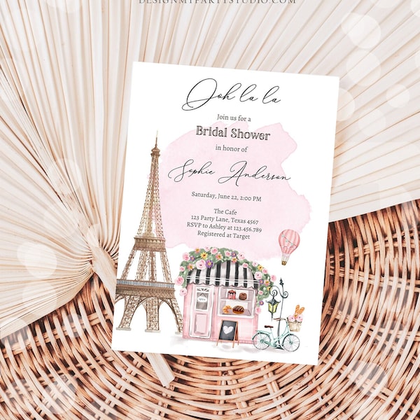 Paris Bridal Shower Invitation - Etsy