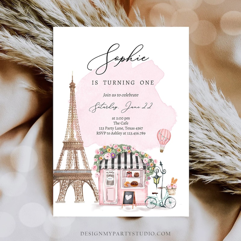 Paris Invitation - Etsy