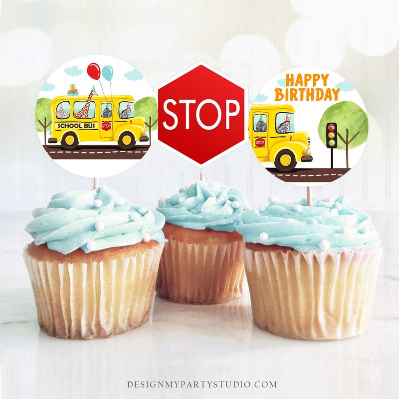 Buy Wheels on the Bus Cake Topper Online In India - Etsy India