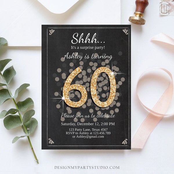 60th Birthday Party Program - Etsy