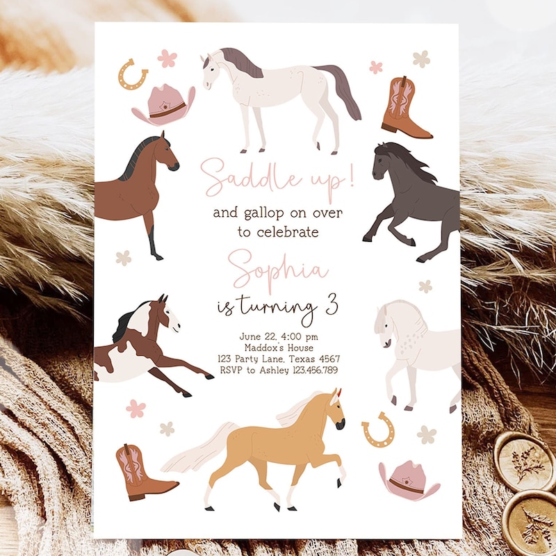 Horse Invite - Etsy