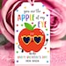 Editable You Are the Apple of My Eye Valentines Day Gift Tag Applesauce ...
