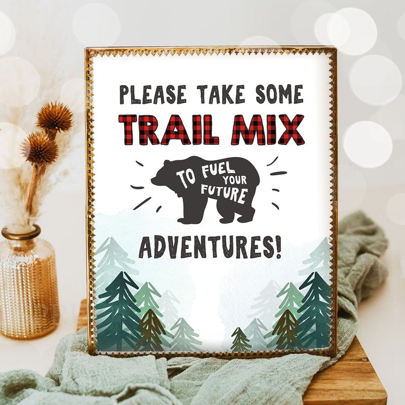 Trail Mix Sign - Etsy