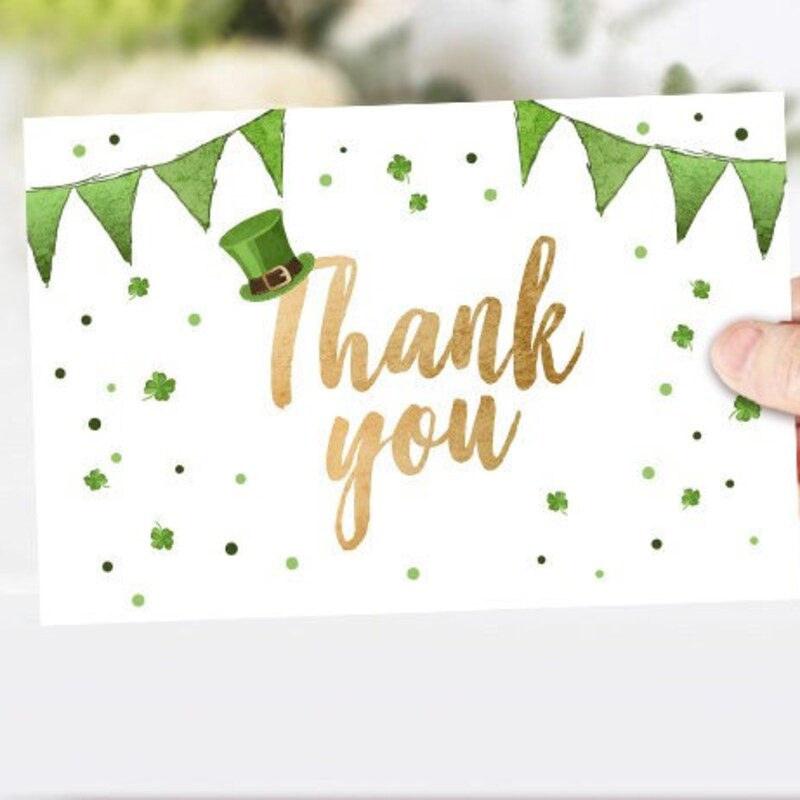 Shamrock Thank You - Etsy