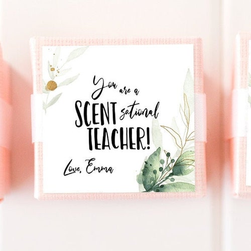 Editable Candle Teacher Appreciation Tags Thank You You Are - Etsy