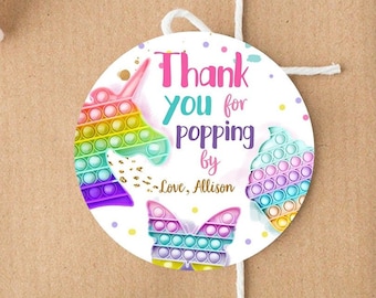 Pop It Gift Tag | Etsy