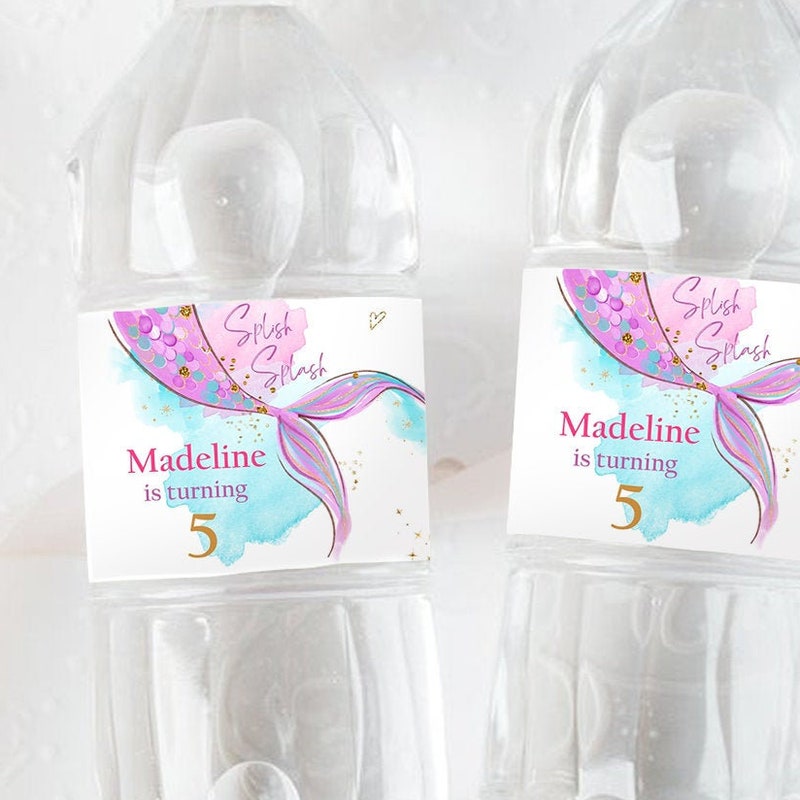 Mermaid Water Labels - Etsy