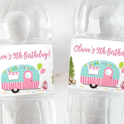 Editable Happy Camper Welcome Sign Camp Birthday Party Girl - Etsy