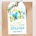 Editable Pool Party Favor Tag Splish Splash Birthday Bash - Etsy