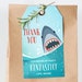 Editable Shark Birthday Favor Tags Shark Favors Thank You Tags ...