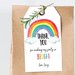 Editable Rainbow Favor Tags Rainbow Birthday Thank You Tags Colorful ...