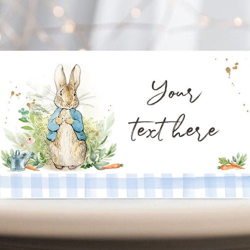Editable Custom Sign Peter Rabbit Baby Shower Decor Table Sign - Etsy