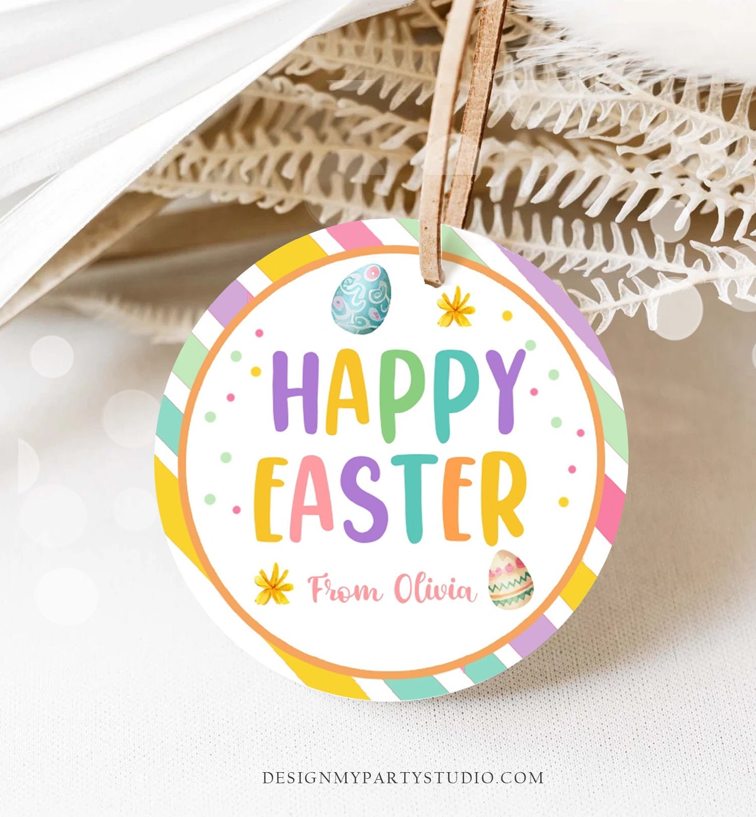Editable Easter Gift Tags Happy Easter Teacher Appreciation Classroom ...
