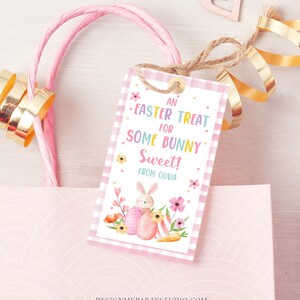 Editable Easter Gift Tags Easter Treat Some Bunny Sweet Classroom ...