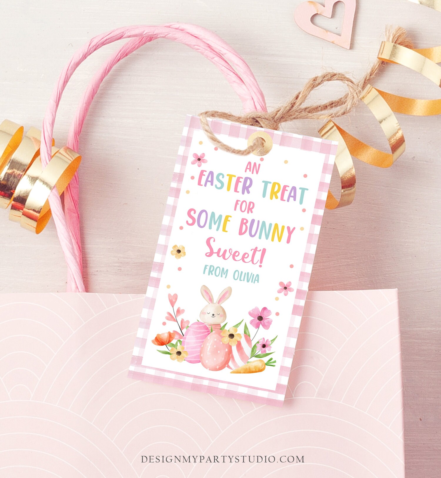 Editable Easter Gift Tags Easter Treat Some Bunny Sweet Classroom ...