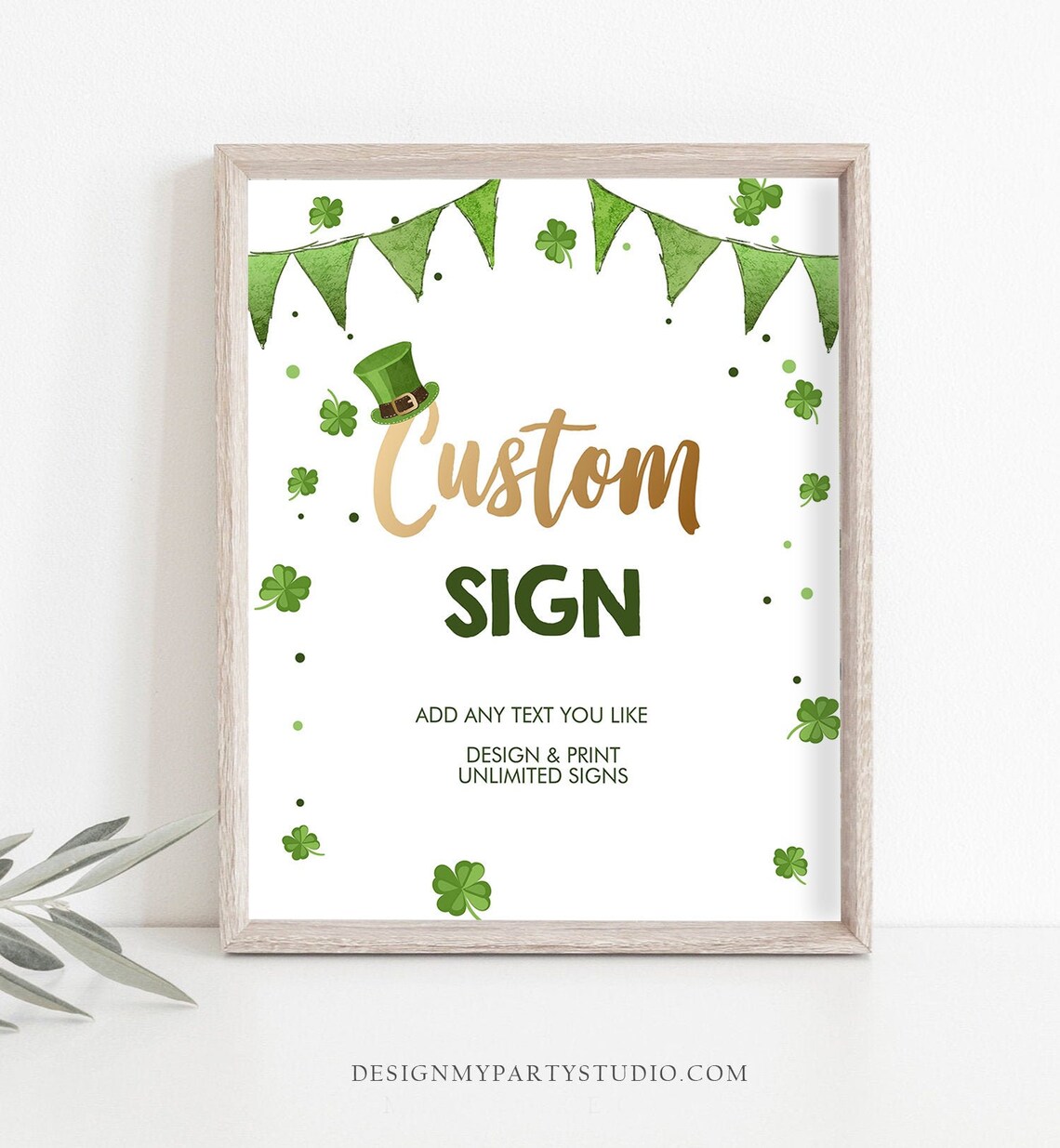 Editable Custom Sign St. Patrick's Day Sign St Patricks | Etsy