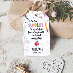Editable Teacher Appreciation Tags Teacher Tag End of School Year ...