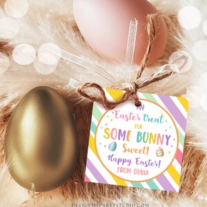 Editable Easter Gift Tags Easter Treat Some Bunny Sweet Classroom ...