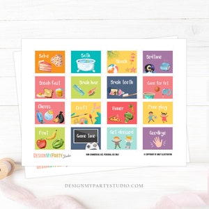 Visual Schedule Kids Daily Routine Chart 80 Cards Chores School ...